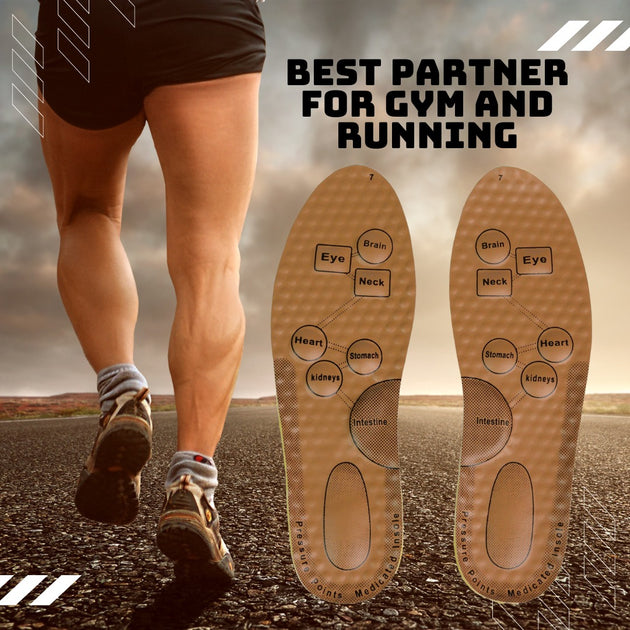 Medicated Insole with Pressure Points for Foot Comfort and Health ...